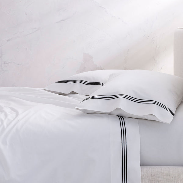 Strada Embroidered Percale Sheet Set – Kassatex