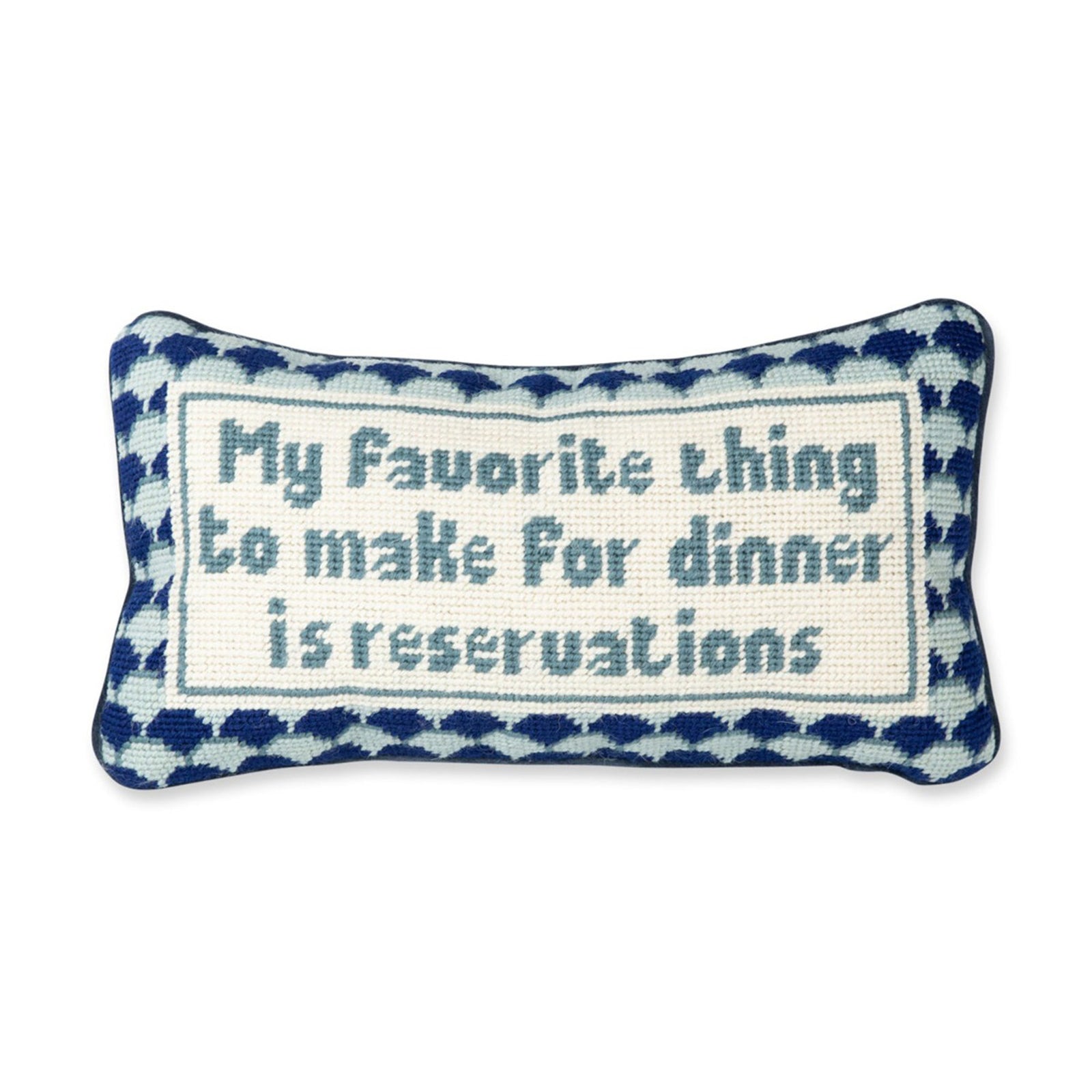 Furbish Studio Reservations Needlepoint Pillow – Kassatex